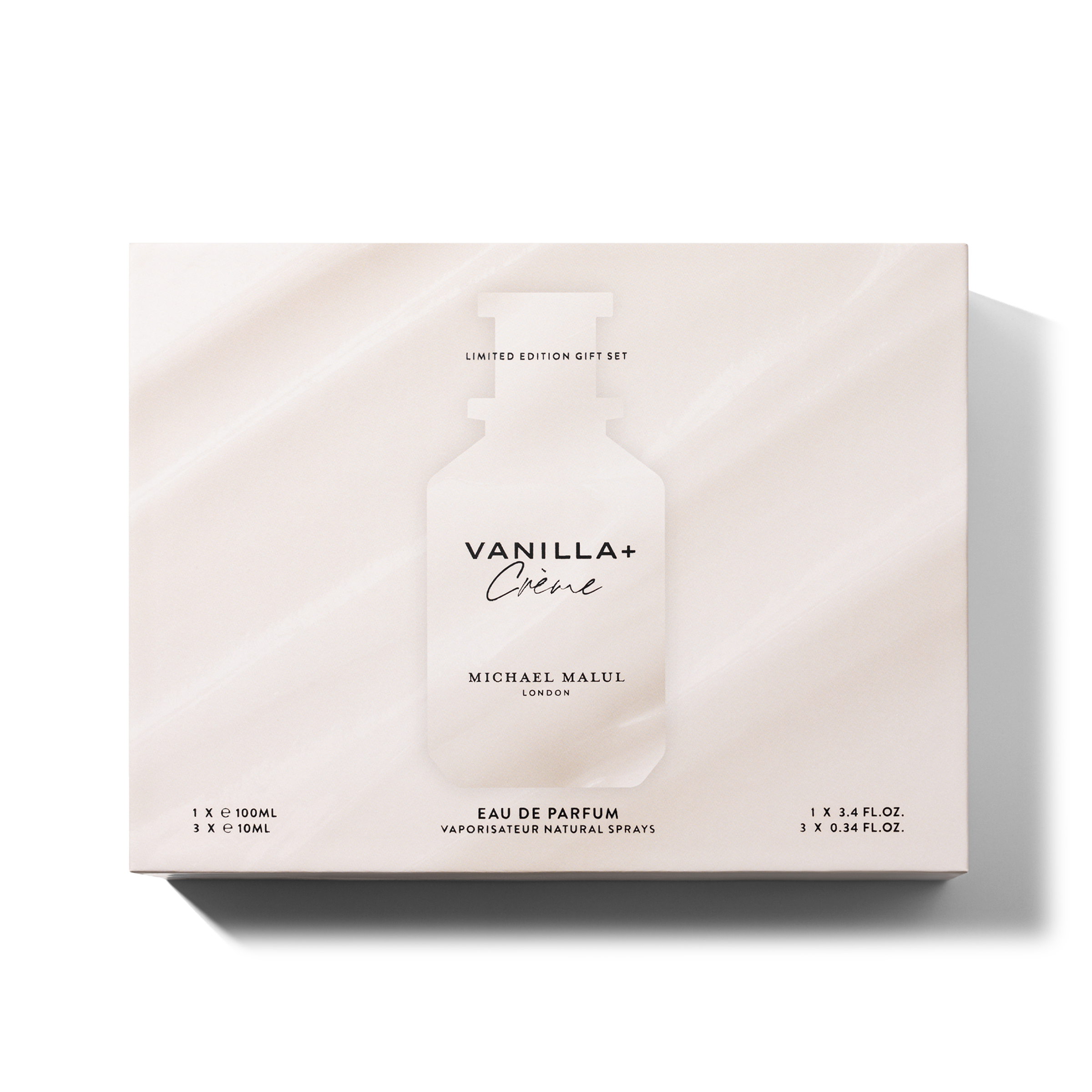 Vanilla+Creme Gift Set 3.4oz/100mL + 3x0.33oz/10mL EDP